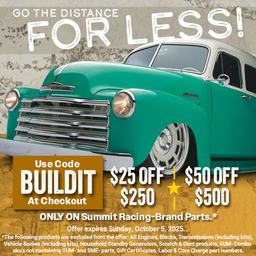 Free Shipping on Orders Over $109 at Summit Racing