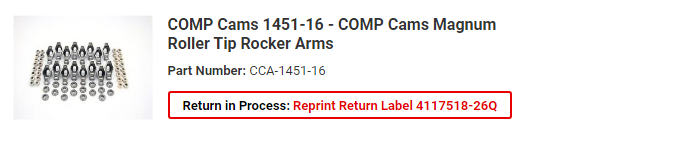 How do I reprint a return label? · Help Center