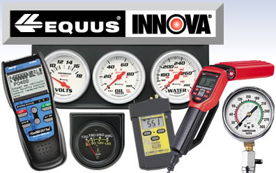 Equus gauges and Innova diagnostic tools at Summit Racing