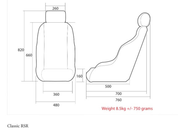 Cobra Seats C CRSR-L-BK Cobra Classic RSR Seats | Summit Racing