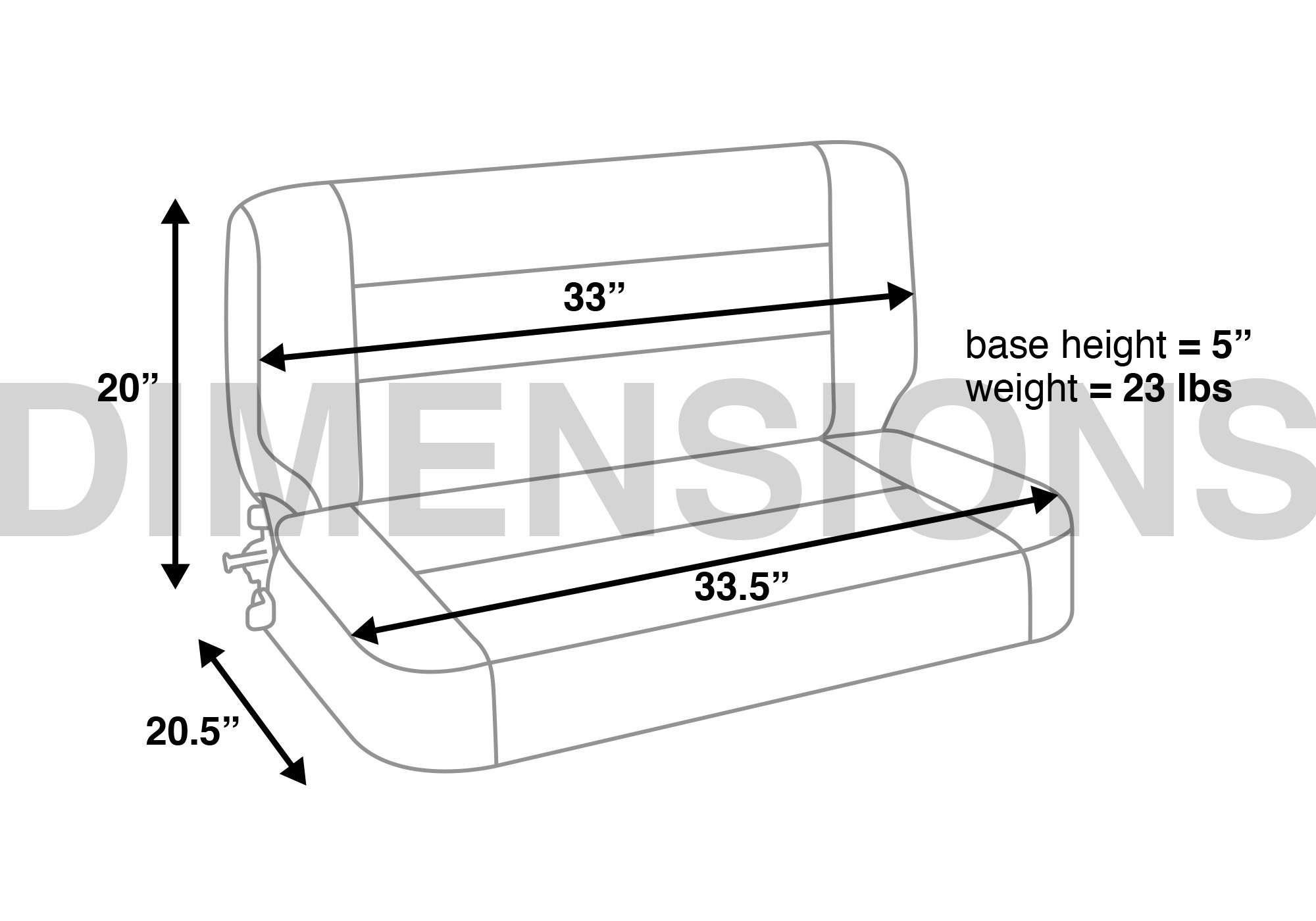 Corbeau Seats USA 60019 Corbeau Safari Bench Seats | Summit Racing