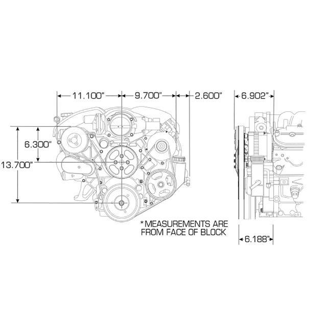 Vintage Air 174011 Vintage Air LS Chevy Front Runner Engine Drive ...