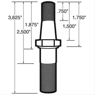 Allstar Performance ALL56280 Allstar Performance Bump Steer Studs ...