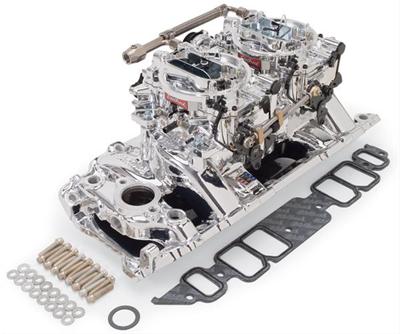 Edelbrock 2069 Edelbrock Performer RPM Dual Quad Air-Gap Manifold and ...
