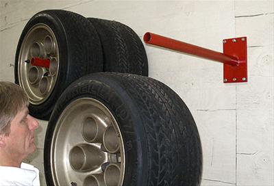 cheap wall mount wheel storage solution - AudiWorld Forums