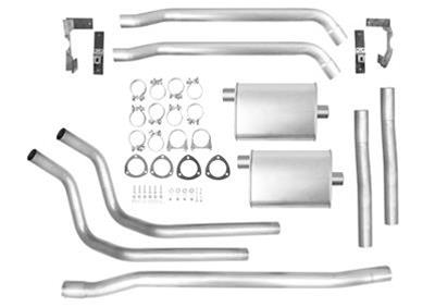 Thrush 89024 Thrush Turbo Header Back Dual Exhaust Systems | Summit Racing