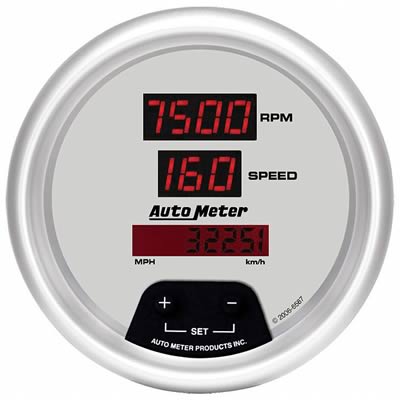 AutoMeter 6587 AutoMeter Ultra-Lite Digital Combination Speedometer ...