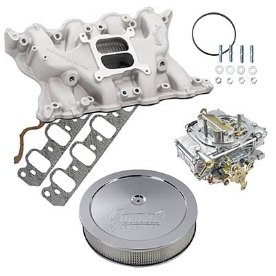 Summit Racing 03-0129 Summit Racing™ Intake Manifold, Carburetor, and ...
