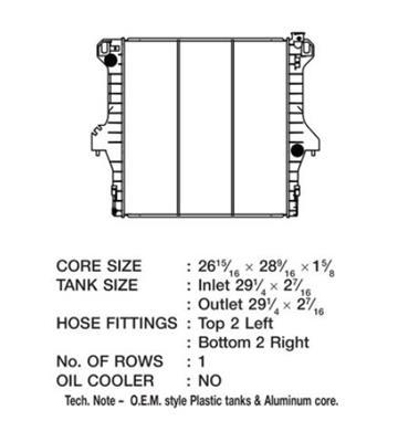 DODGE RAM 2500 CSF Radiator 3710 CSF Radiators | Summit Racing