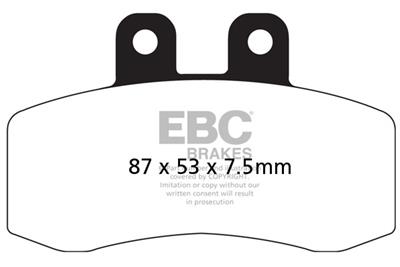 EBC Brakes Motorcycle FA177 EBC Organic Brake Pads | Summit Racing