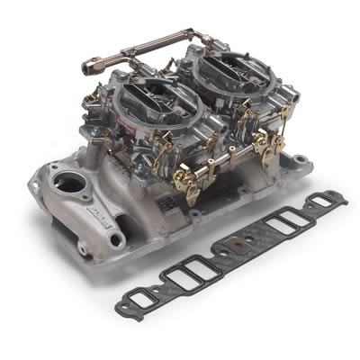 Edelbrock 2025 Edelbrock Performer RPM Dual Quad Air-Gap Manifold and ...