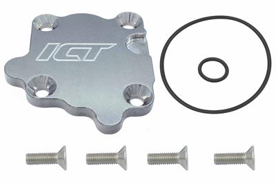 ICT Billet 551123 ICT Billet Vacuum Pump Block-Off Plates | Summit Racing