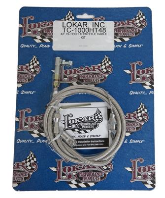 Lokar TC-1000HT48 Lokar Hi-Tech Throttle Cables | Summit Racing