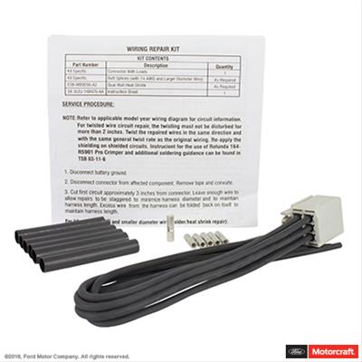 Motorcraft 3U2Z14S411XVB Motorcraft Wiring Connectors | Summit Racing