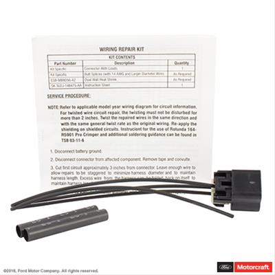 Motorcraft AU2Z14S411AZA Motorcraft Wiring Connectors | Summit Racing