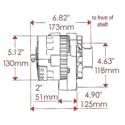 Powermaster 37861 Powermaster Street Alternators | Summit Racing