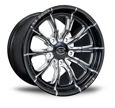 RC Components Street Fighter Exile Eclipse Prism Gloss Black Wheels | Summit Racing