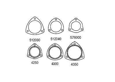 SCE Gaskets 576000 SCE AccuSeal E Collector Gaskets | Summit Racing