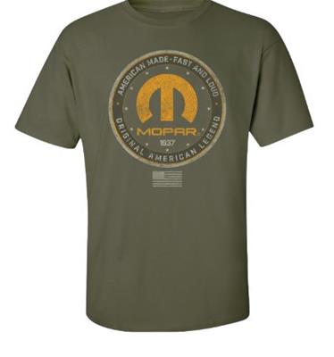 Mopar Omega Logo 1937 American Made Fast and Loud T-Shirts | Summit Racing