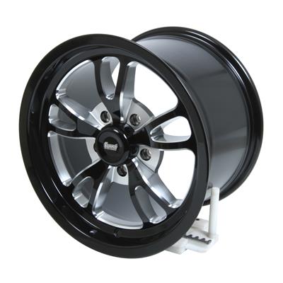 Summit Racing SUM-149B-516151 Summit Racing™ Venom Black Milled Wheels ...