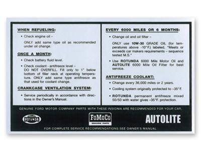 FORD Summit Racing SUM-RP21842 Summit Racing™ Restoration Decals ...