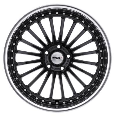 TSW Silverstone Series Gloss Black Wheels with Mirror Cut Lip | Summit ...