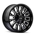 ION Alloy Series 152 Gloss Black Wheels with Milled Accents | Summit Racing
