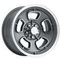 Vision American Muscle 148 Shift Satin Gray Machined Wheels | Summit Racing