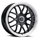 Vision Street Designs 478 Alpine Series Gloss Black Brushed Lip Wheels ...