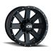 ION Alloy Wheels 134-8983MB18 ION Alloy Series 134 Matte Black Wheels ...