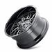 Mayhem Wheels 8111-2937BM18 Mayhem Flywheel 8111 Gloss Black Wheels ...