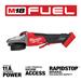 Milwaukee Tool 2886-20 Milwaukee M18 FUEL 5 in. Flathead Braking ...