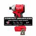 Milwaukee Tool 3651-20 Milwaukee M18 Compact Brushless 1/4 in. Hex ...