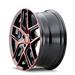 Touren 3279-8812BRT35 Touren TR79 Gloss Black Wheels with Machined Red ...
