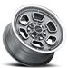 Vision American Muscle 148 Shift Satin Gray Machined Wheels | Summit Racing