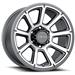 Vision Wheel 353-7881WPS18 Vision HD 353 Turbine Series Silver Salt ...