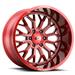 Vision Wheel 402-24287RTMS-51 Vision Off-Road 402 Riot Series Red Tint ...
