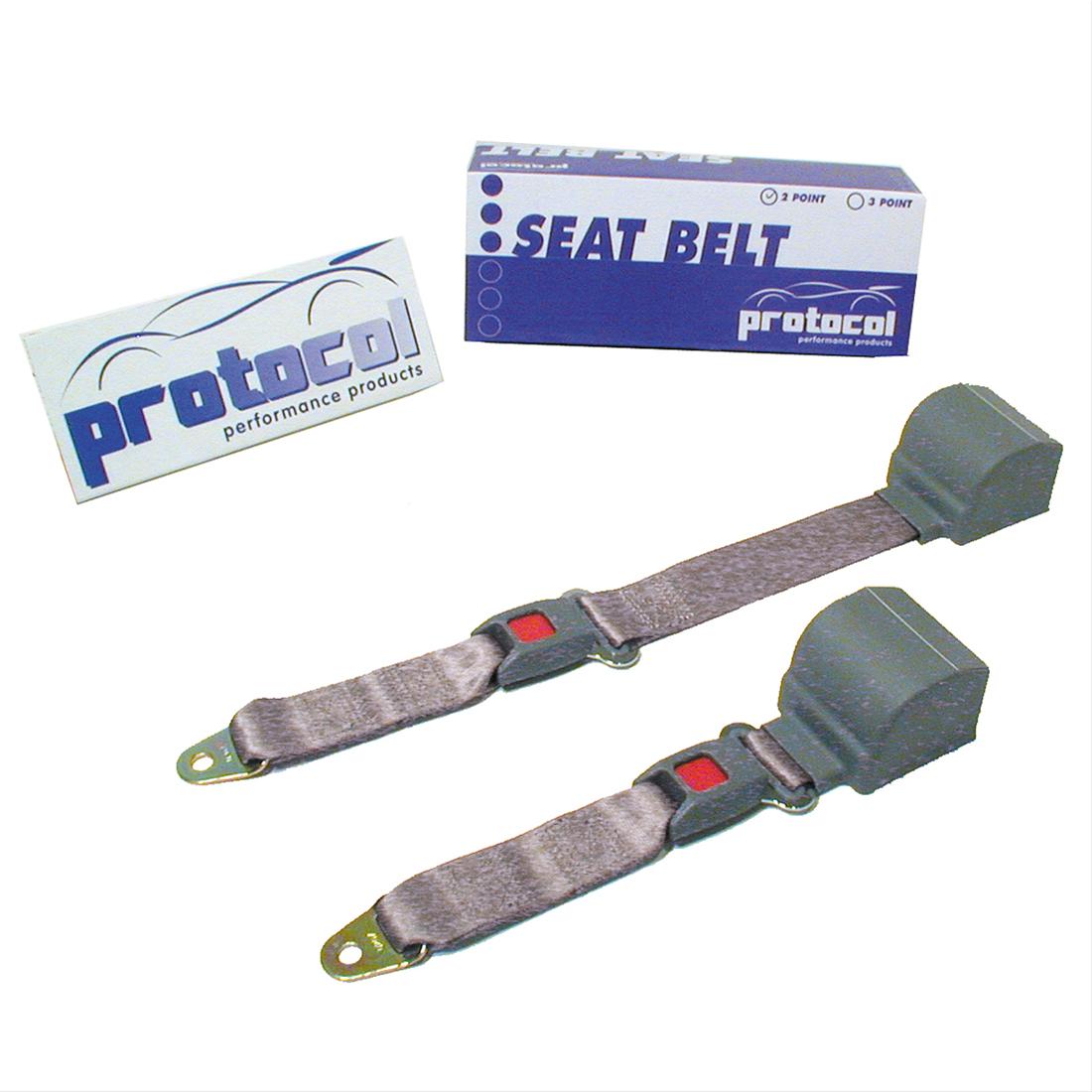 AutoLoc SB2PRGR AutoLoc 2-Point Retractable Lap Seat Belts | Summit Racing