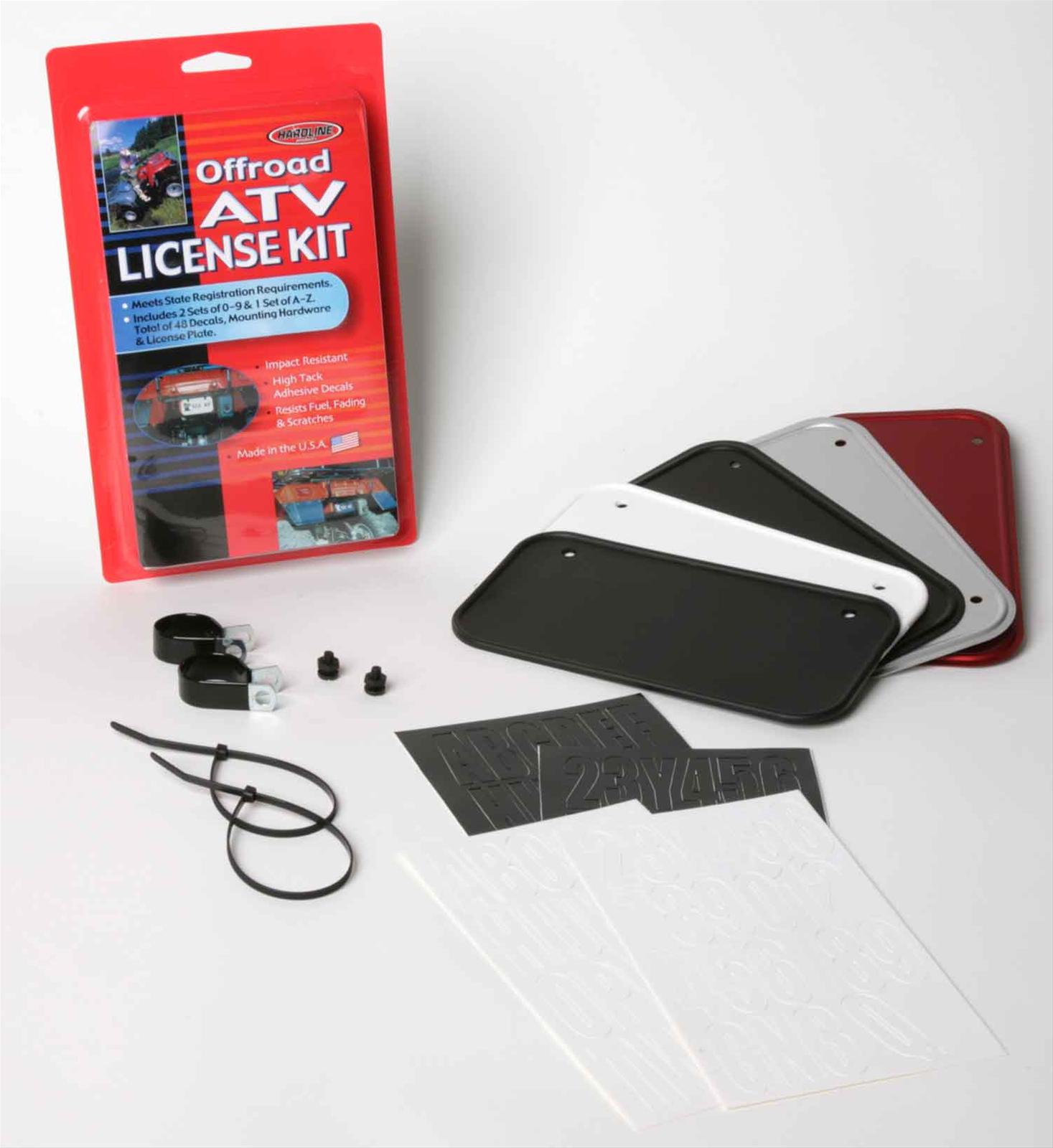 Hardline Products 2341B Hardline Products ATV License Plate Kits ...