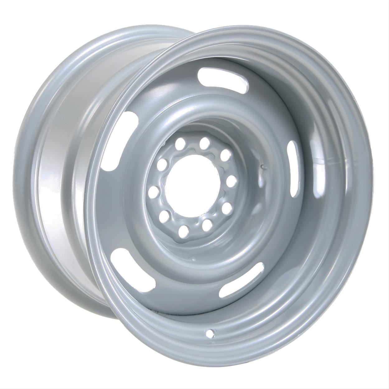 Vision Wheel 55-5804 Vision American Muscle 55 Rally Series Silver ...