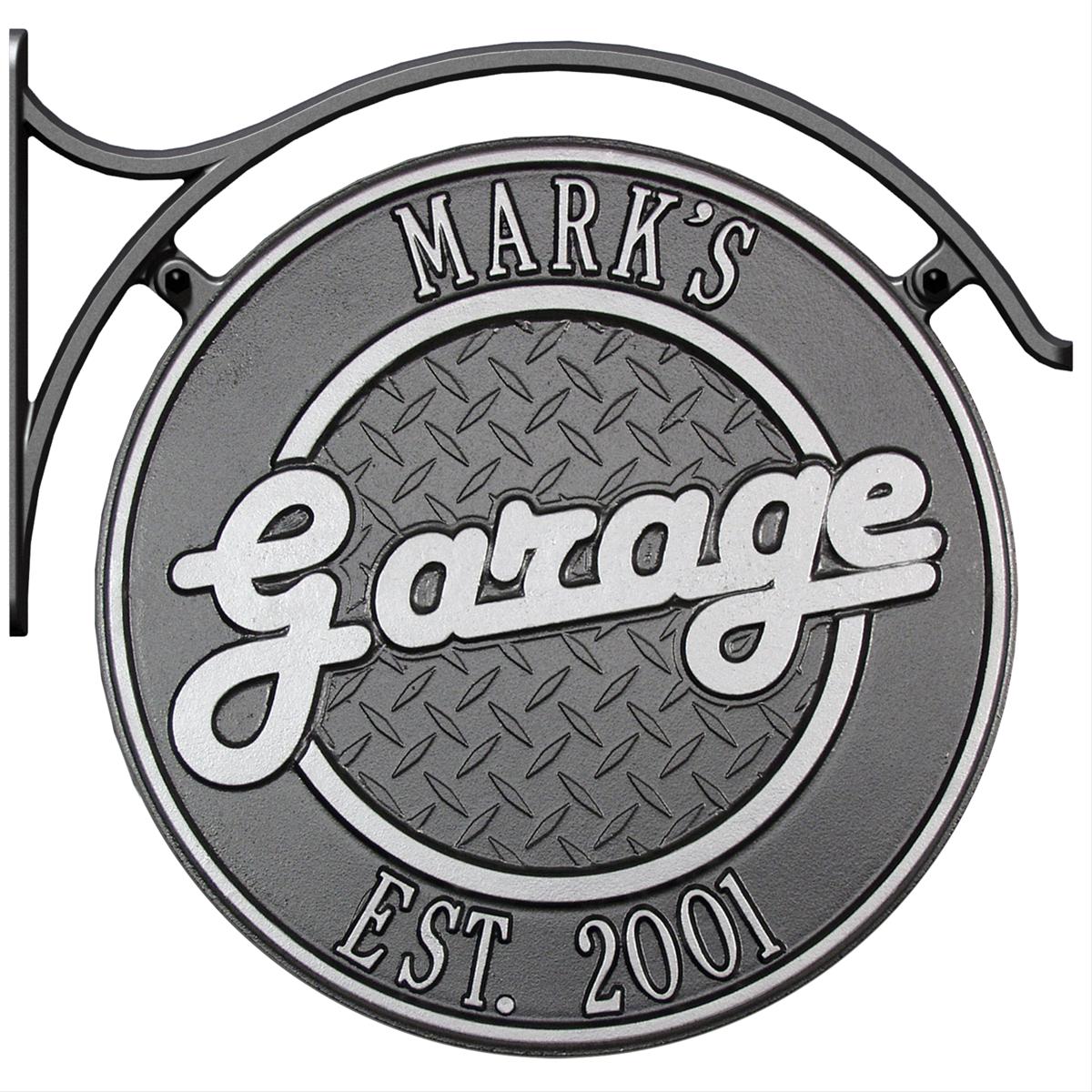 Personalized Double-Sided Garage Sign with Bracket | Summit Racing