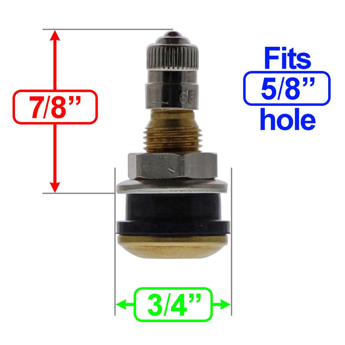 Allstar Performance ALL44134 Allstar Performance Brass Valve Stems ...