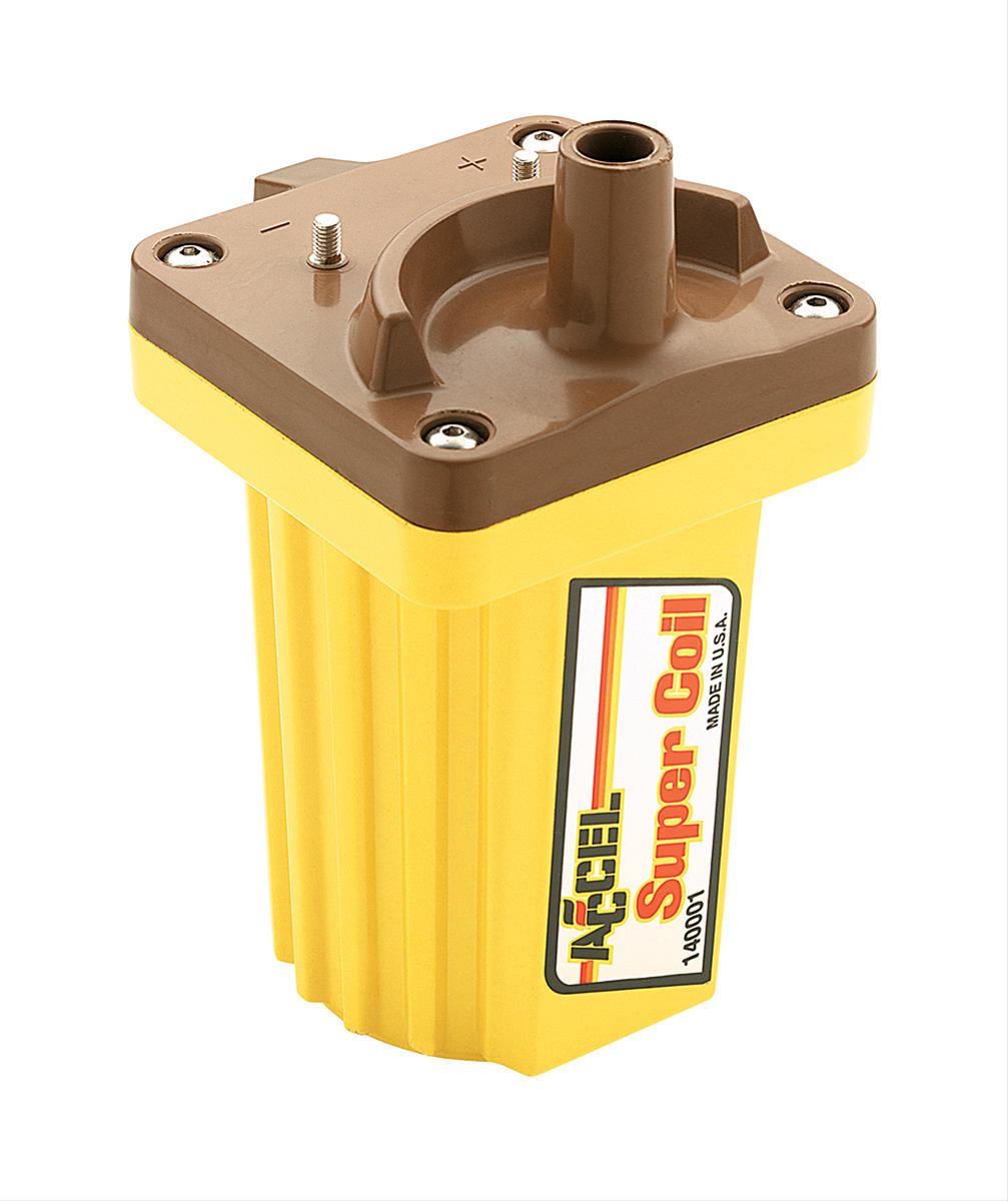 Accel 140001 Coil, Super Coil, Canister, Oil-Filled, Yellow/Brown ...