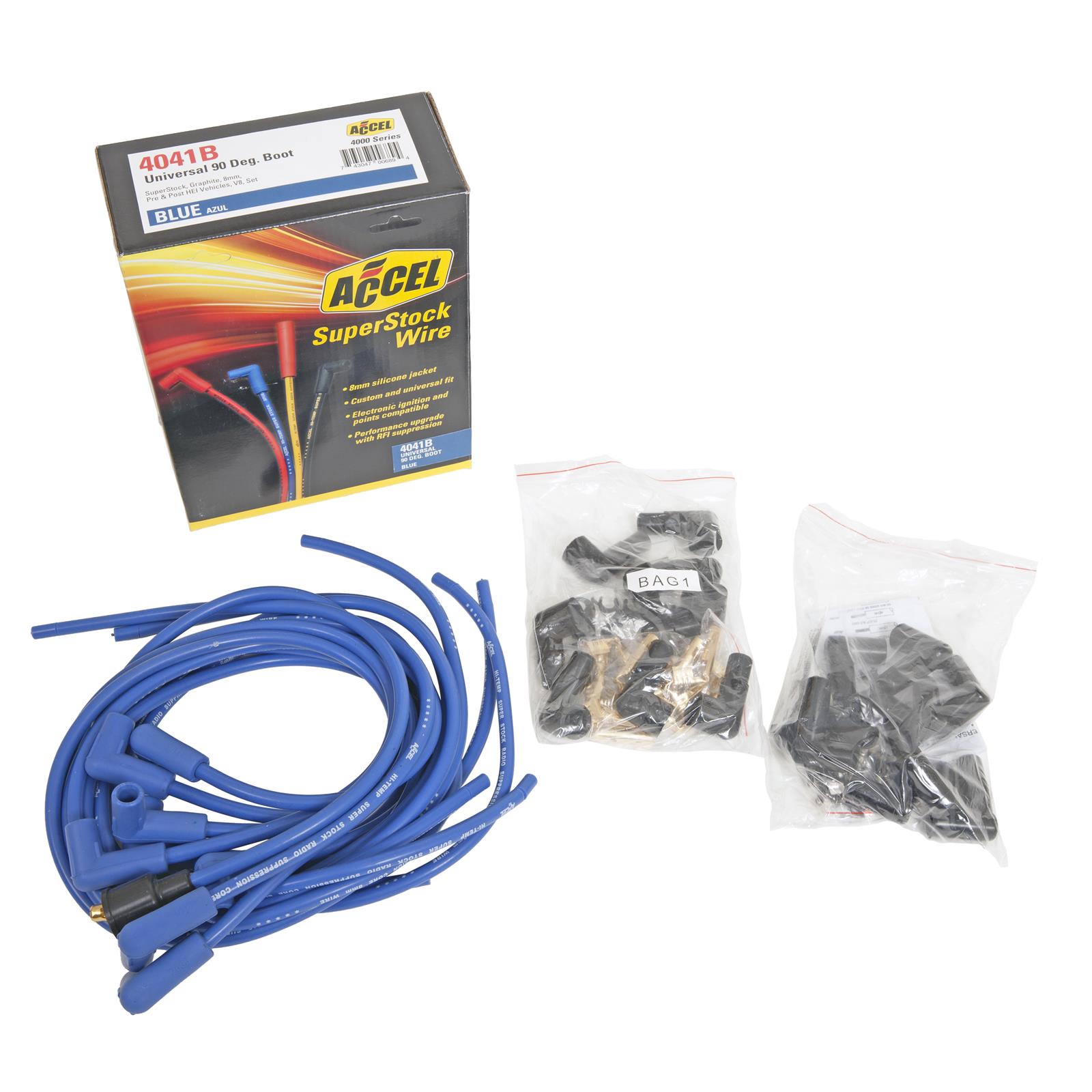 Accel 4041B ACCEL SuperStock 4000 Series Spark Plug Wire Sets | Summit ...