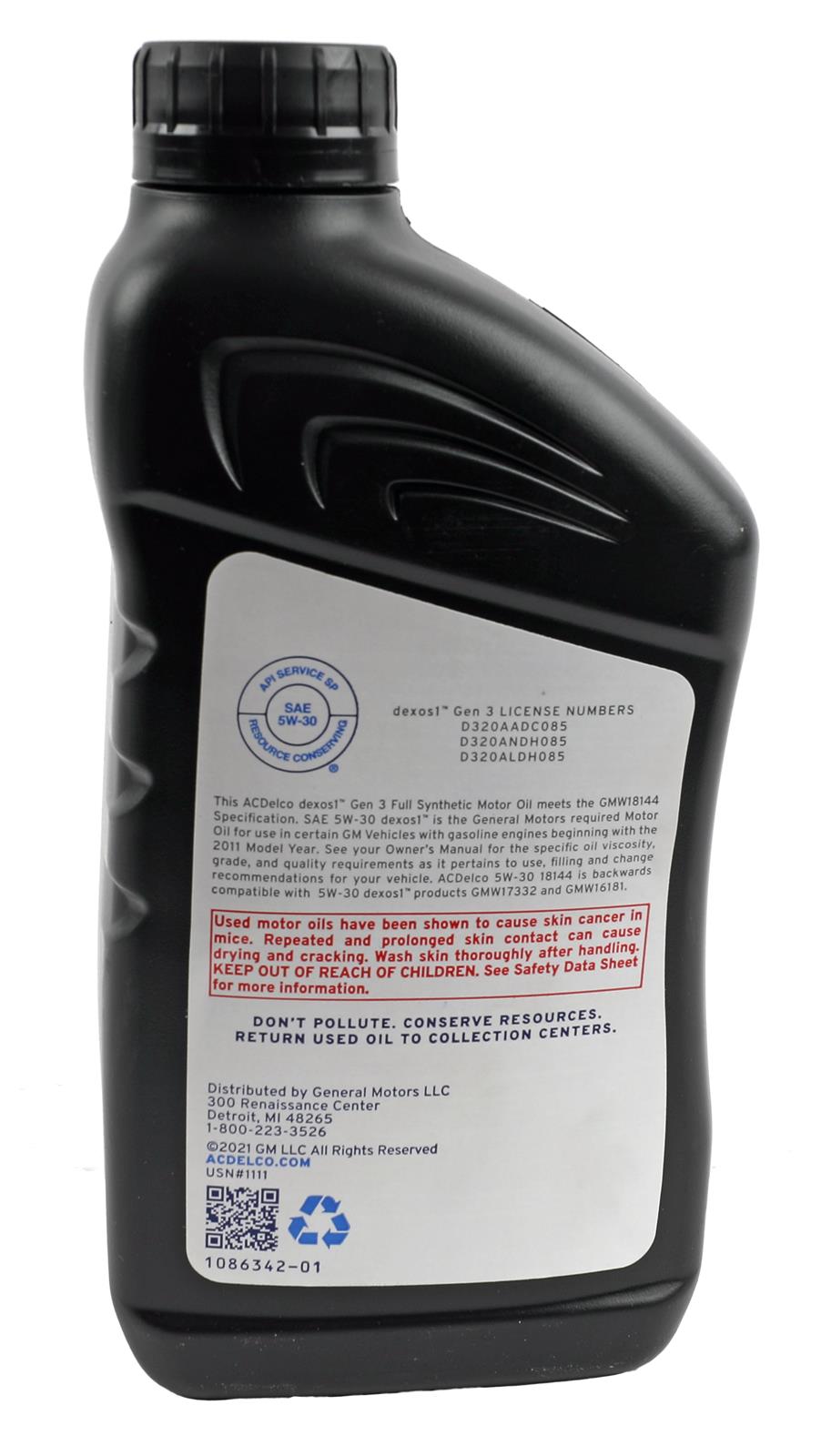 ACDelco 19432321 ACDelco Dexos1 Engine Oil | Summit Racing