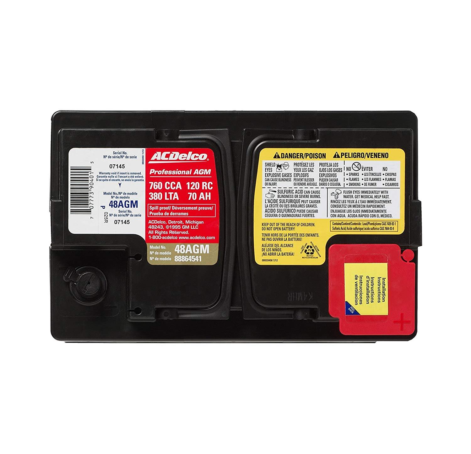 ACDelco 88864541 ACDelco Gold Automotive AGM Batteries | Summit Racing