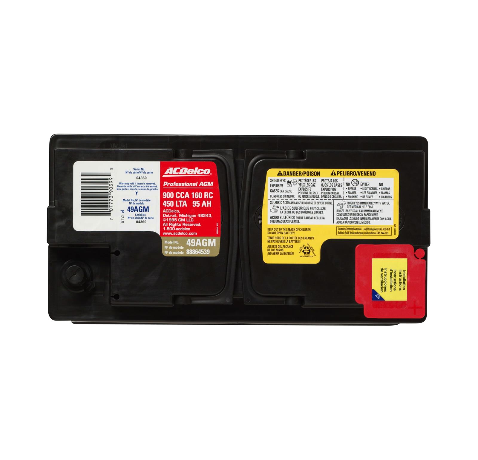 ACDelco 88864539 ACDelco Gold Automotive AGM Batteries | Summit Racing