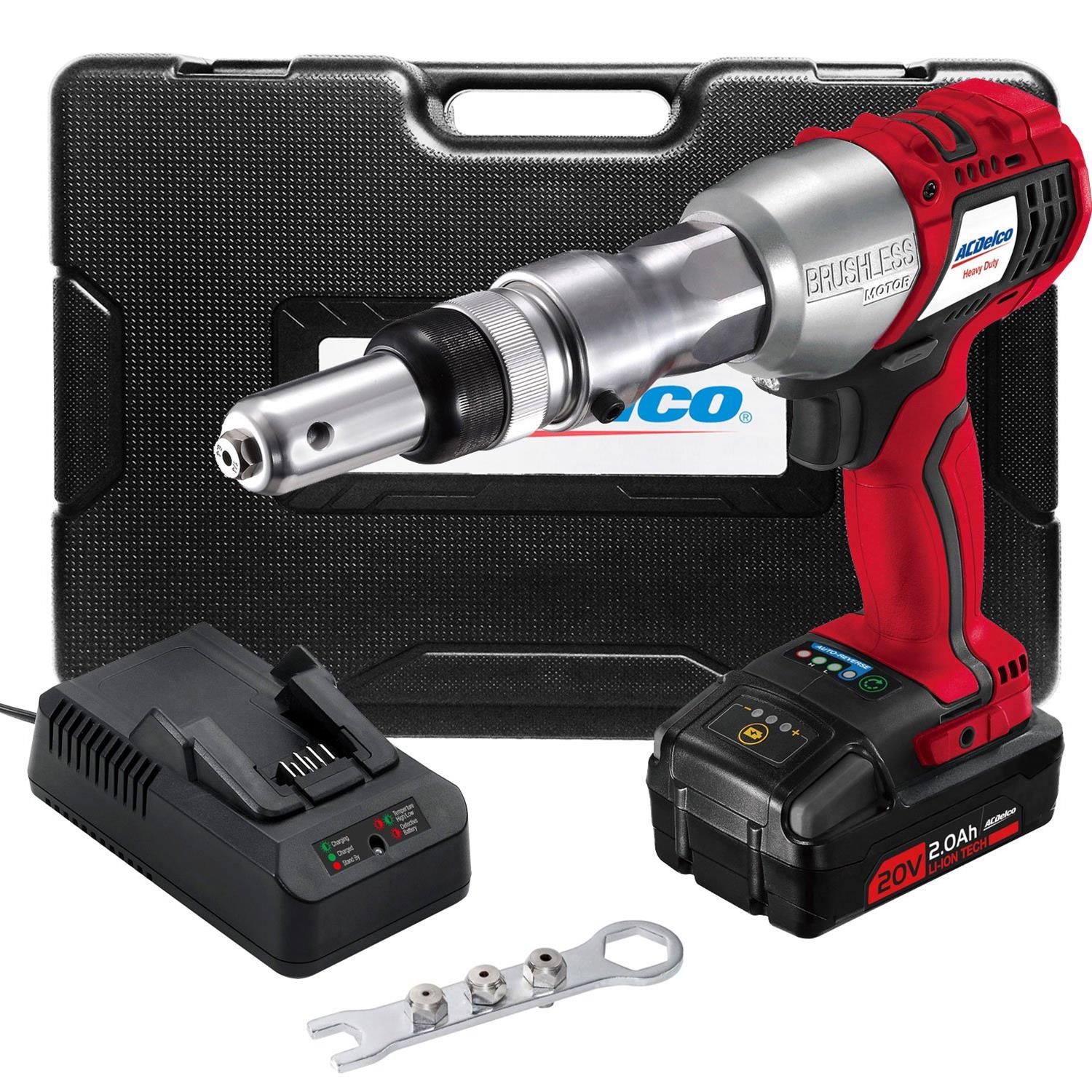ACDelco Tools ARV20104B-M ACDelco Tools P20 Series 20 V Brushless Rivet ...