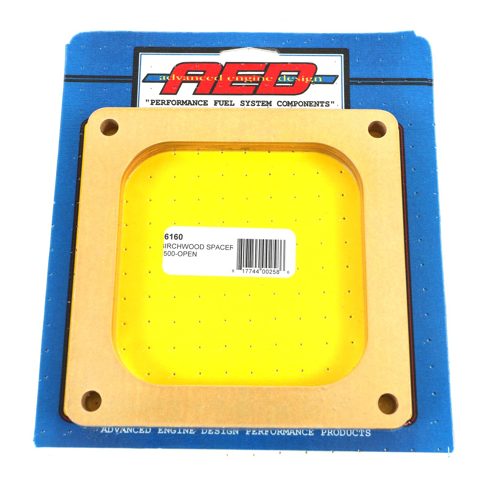 AED Performance 6160 AED Birchwood Carburetor Spacers | Summit Racing