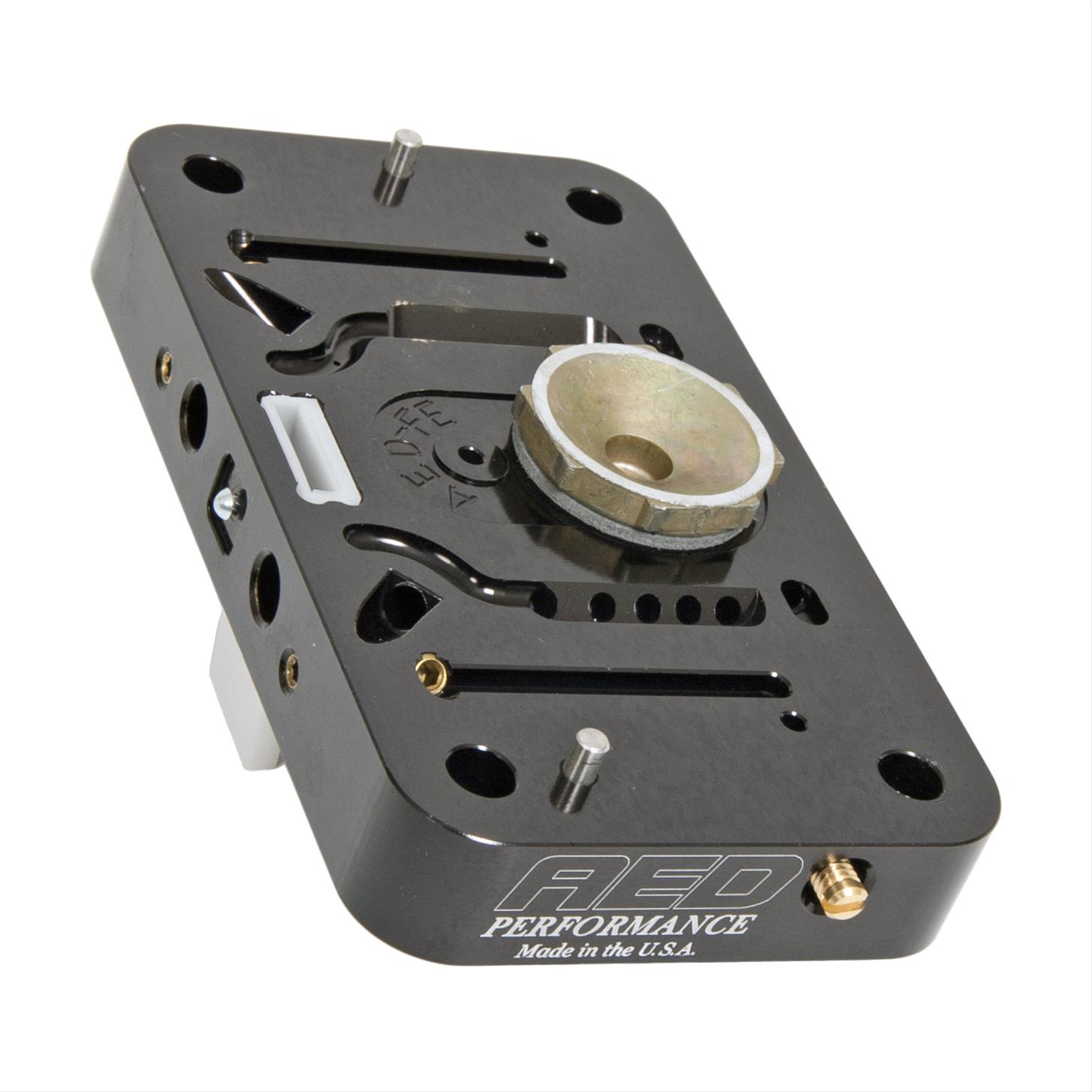 AED Performance 6580BK AED Billet Metering Blocks | Summit Racing